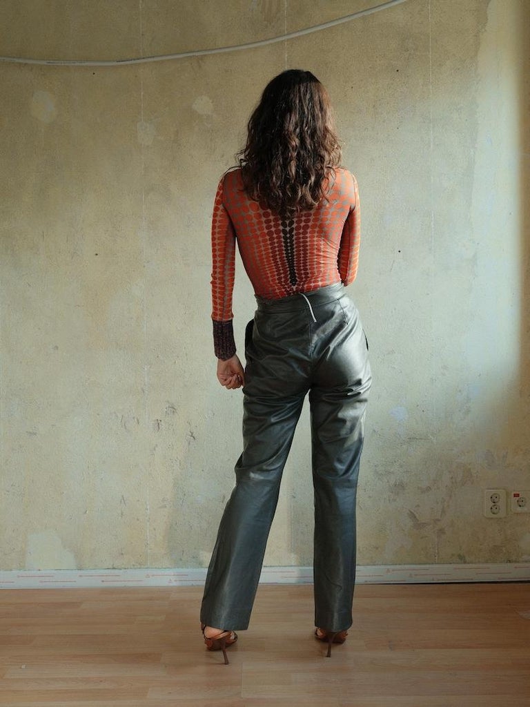 Jean Paul Gaultier F/W 1995 Runway Cyber Dot Mesh and Knitted Top ...