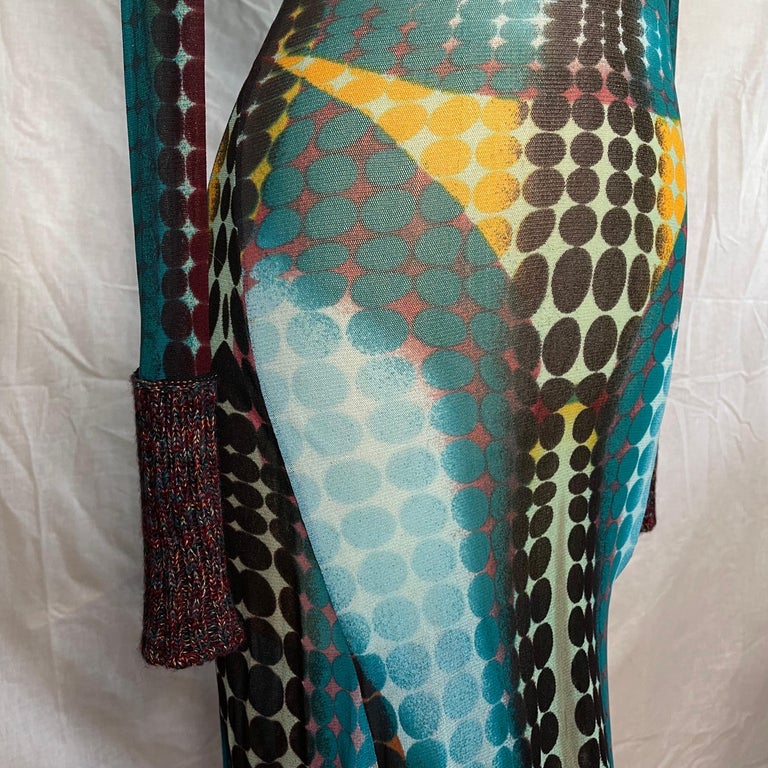 Jean Paul Gaultier Fall 1995 Runway Cyber Dots Mesh Dress For Sale at ...