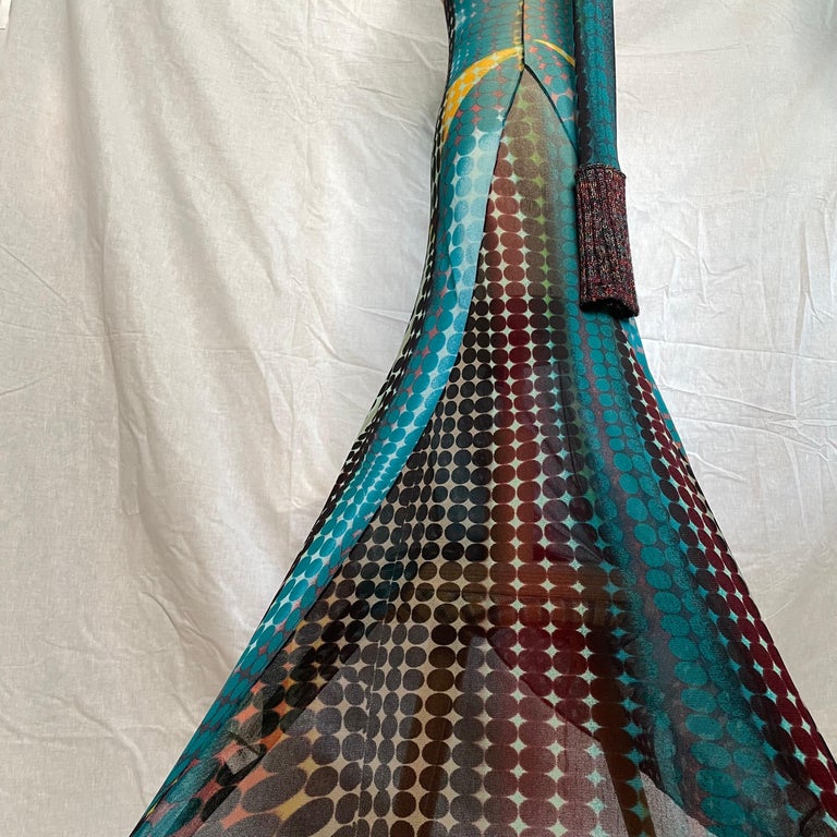 Jean Paul Gaultier Fall 1995 Runway Cyber Dots Mesh Dress For Sale at ...