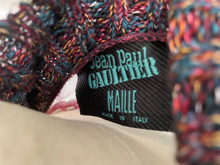 Jean Paul Gaultier Fall 1995 Runway Cyber Dots Mesh Dress For Sale at ...