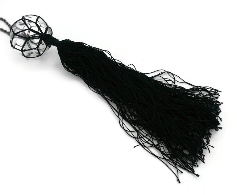 JEAN PAUL GAULTIER Glass Ball Net Tassel Pendant Necklace For Sale at ...