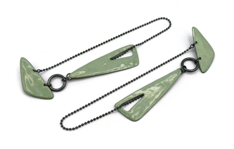 JEAN PAUL GAULTIER Hanging Mobile Dangling Earrings For Sale at 1stDibs