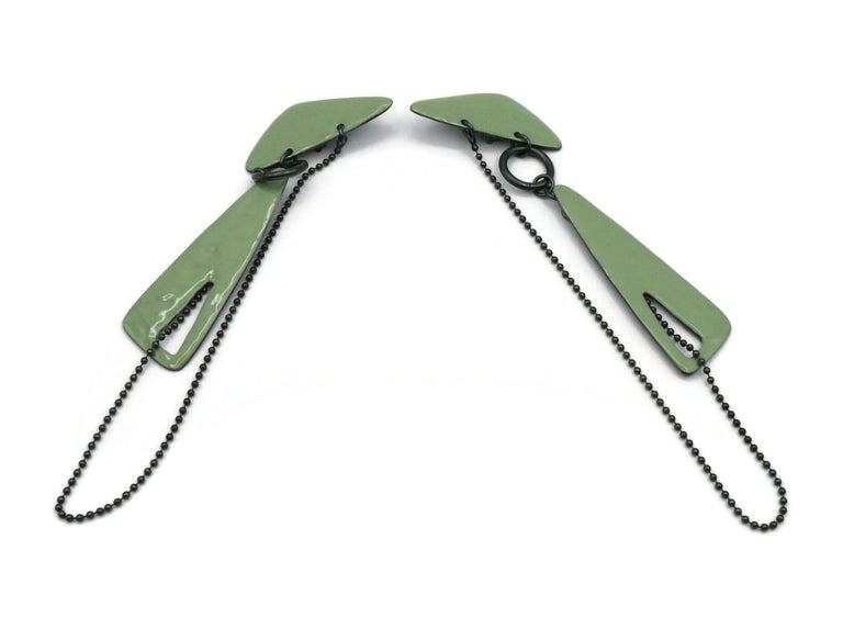 JEAN PAUL GAULTIER Hanging Mobile Dangling Earrings For Sale at 1stDibs