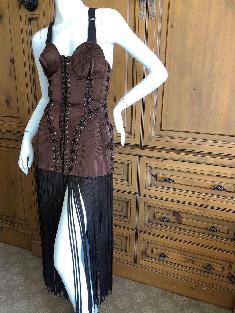 Jean Paul Gaultier Iconic 1989 "Like a Virgin" Cone Bra Corset with ...