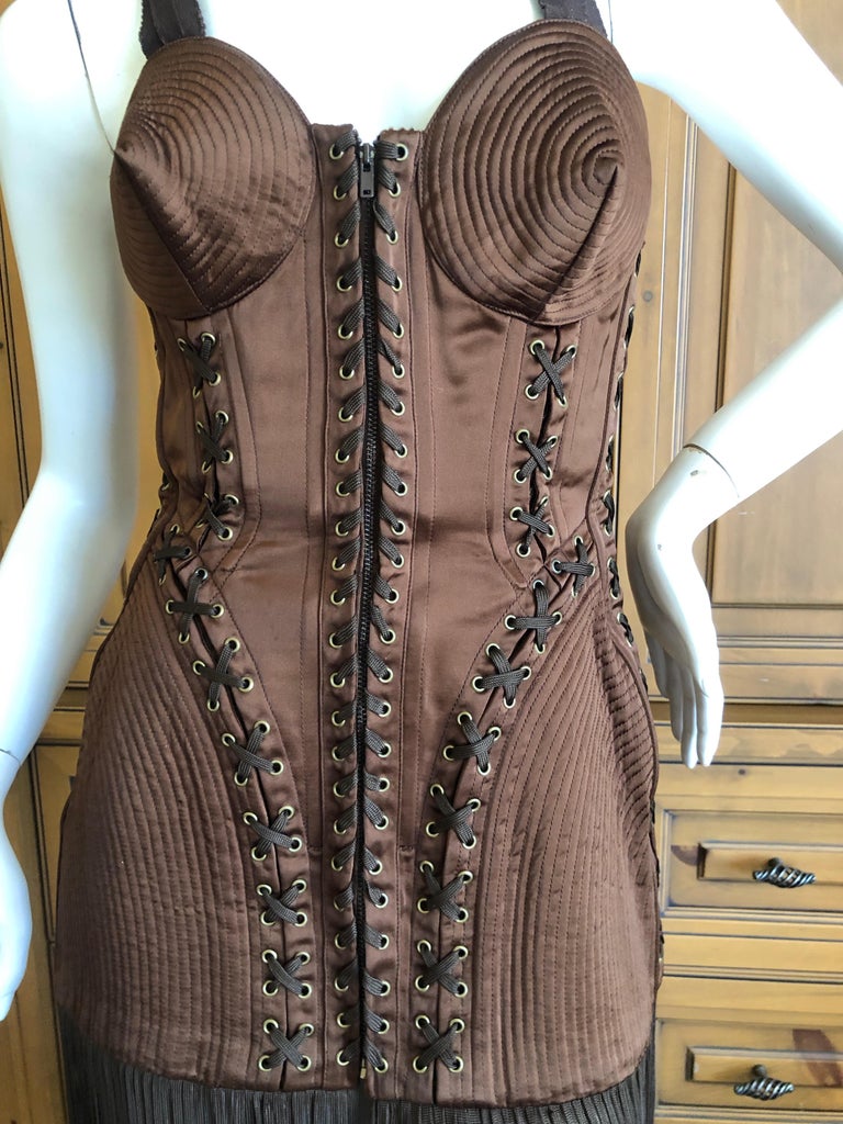 Jean Paul Gaultier Iconic 1989 "Like a Virgin" Cone Bra Corset with ...