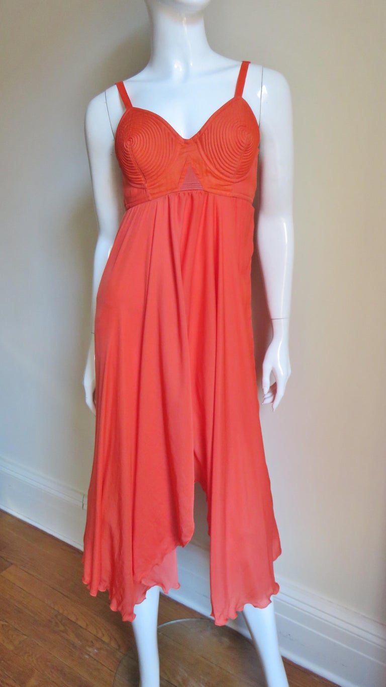 Jean Paul Gaultier Iconic Madonna Cone Bra Dress For Sale at 1stDibs ...