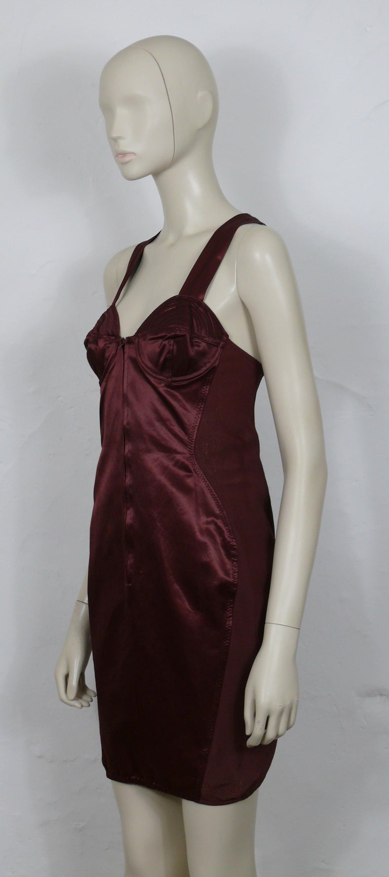 JEAN PAUL GAULTIER JUNIOR Vintage Iconic Cone Bust Corset Bodycon Dress ...