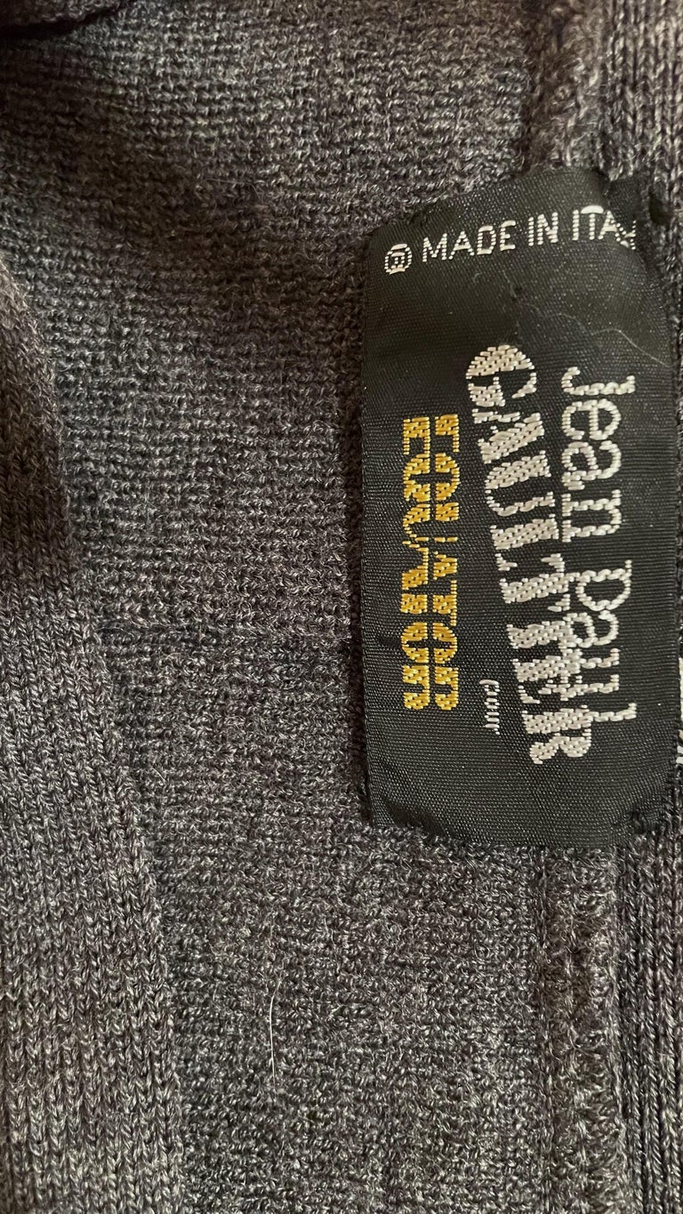 Jean Paul Gaultier Knit Pleated Skirt For Sale at 1stDibs