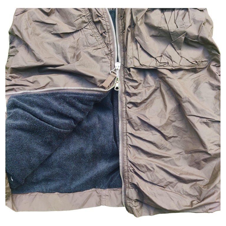 Jean Paul Gaultier Military Zipper Brown Cutout Cut Out Waterproof ...