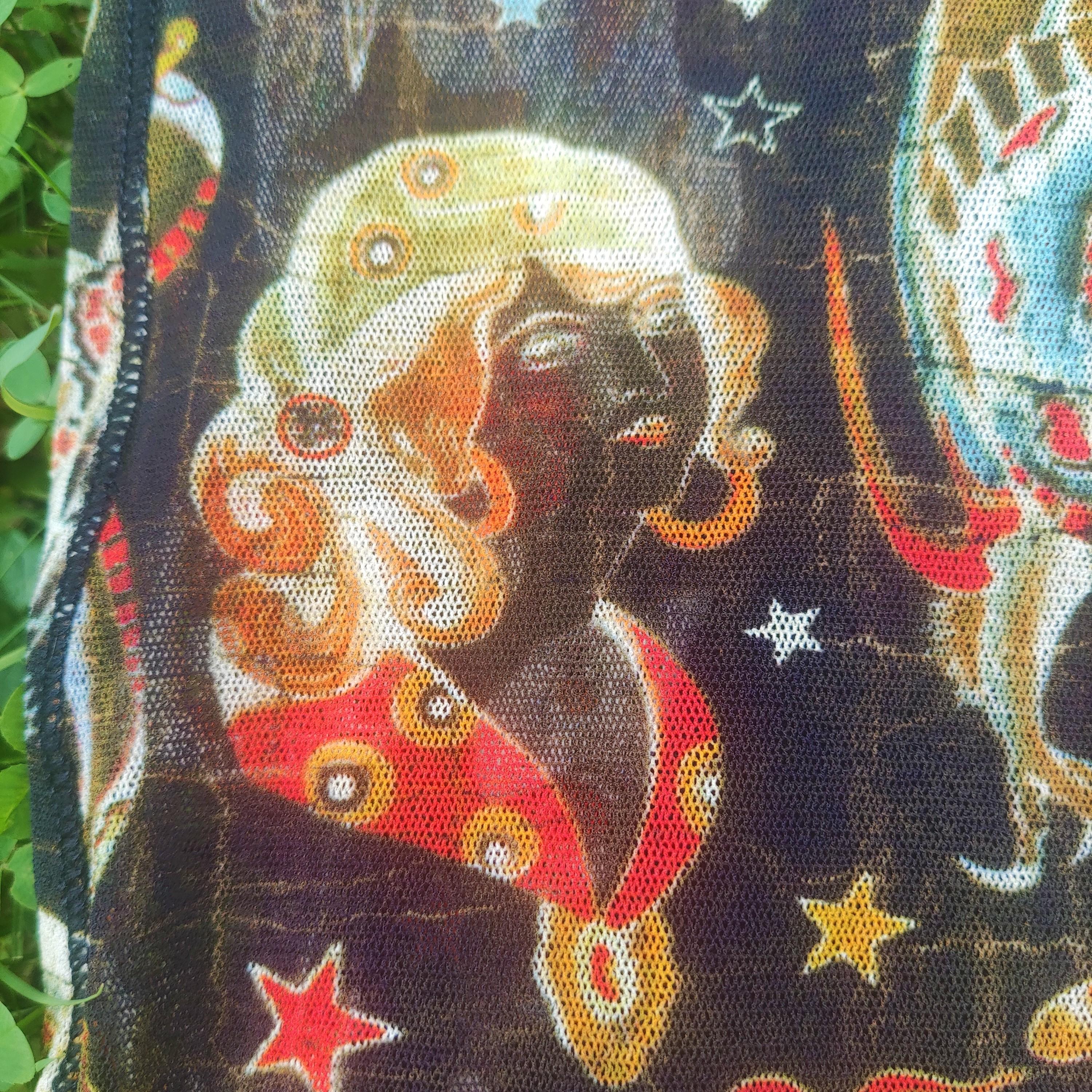 Jean Paul Gaultier Pirate Tattoo Pin Up Sailor Marine Butterfly Mesh ...