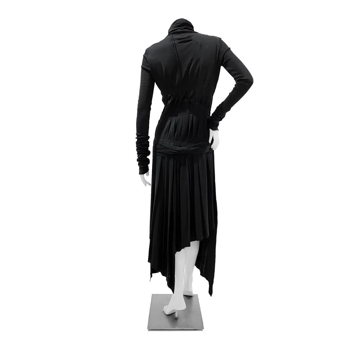 Jean Paul Gaultier Pleated Dress FW2002 For Sale at 1stDibs