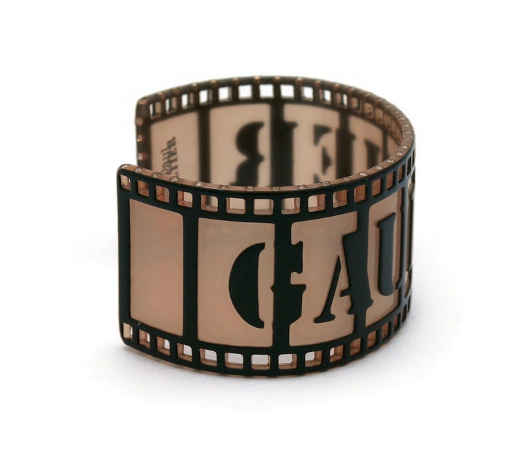 JEAN PAUL GAULTIER Resin Movie Film Strip Bracelet For Sale at 1stDibs