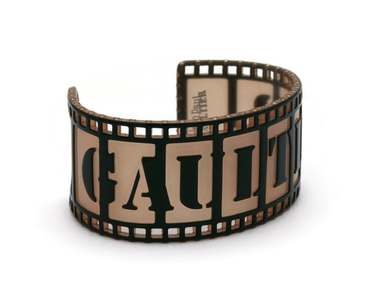 JEAN PAUL GAULTIER Resin Movie Film Strip Bracelet For Sale at 1stDibs
