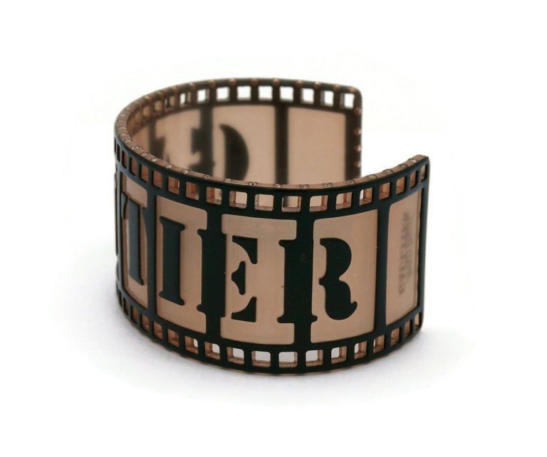 JEAN PAUL GAULTIER Resin Movie Film Strip Bracelet For Sale at 1stDibs