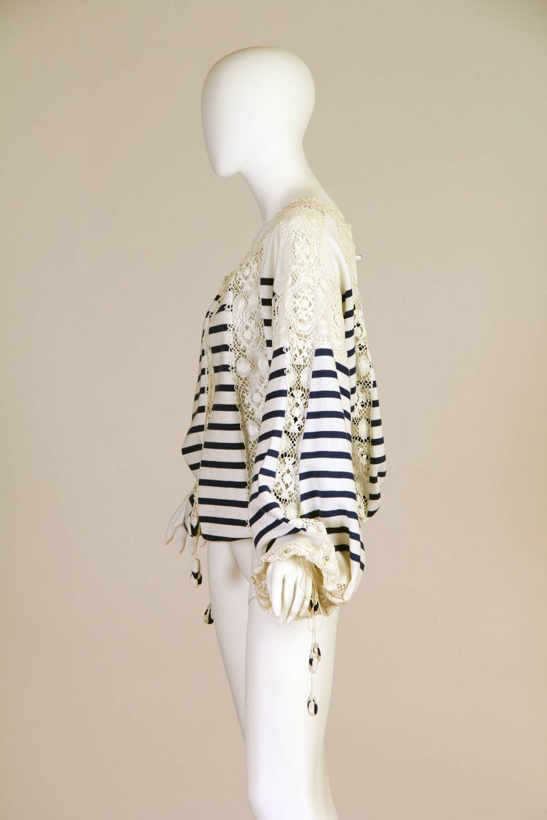 Jean Paul Gaultier Runway Sample Boho Sailor Blouse At 1stdibs Jean