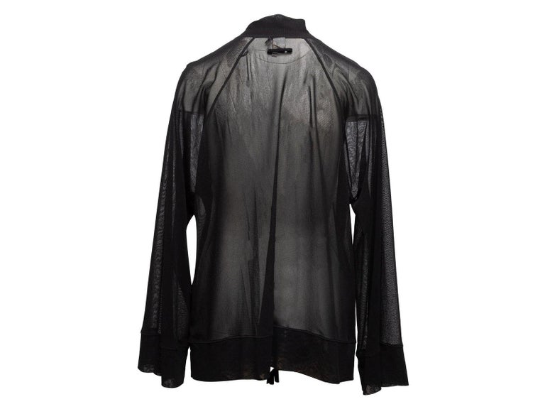 Jean Paul Gaultier Soleil Black Mesh Jacket For Sale at 1stDibs