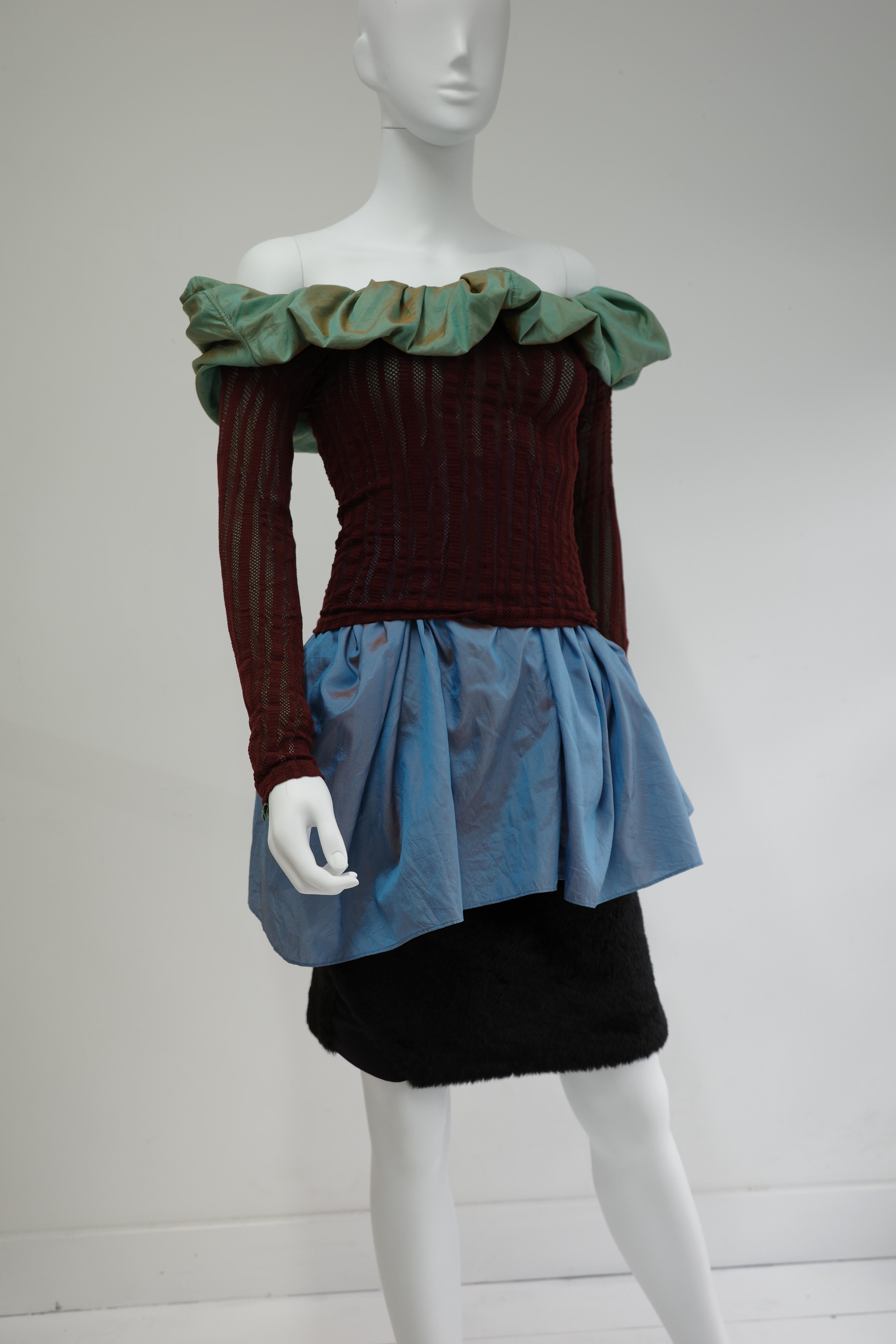 Jean Paul Gaultier Spring/Summer 2001 Taffeta Top For Sale at 1stDibs