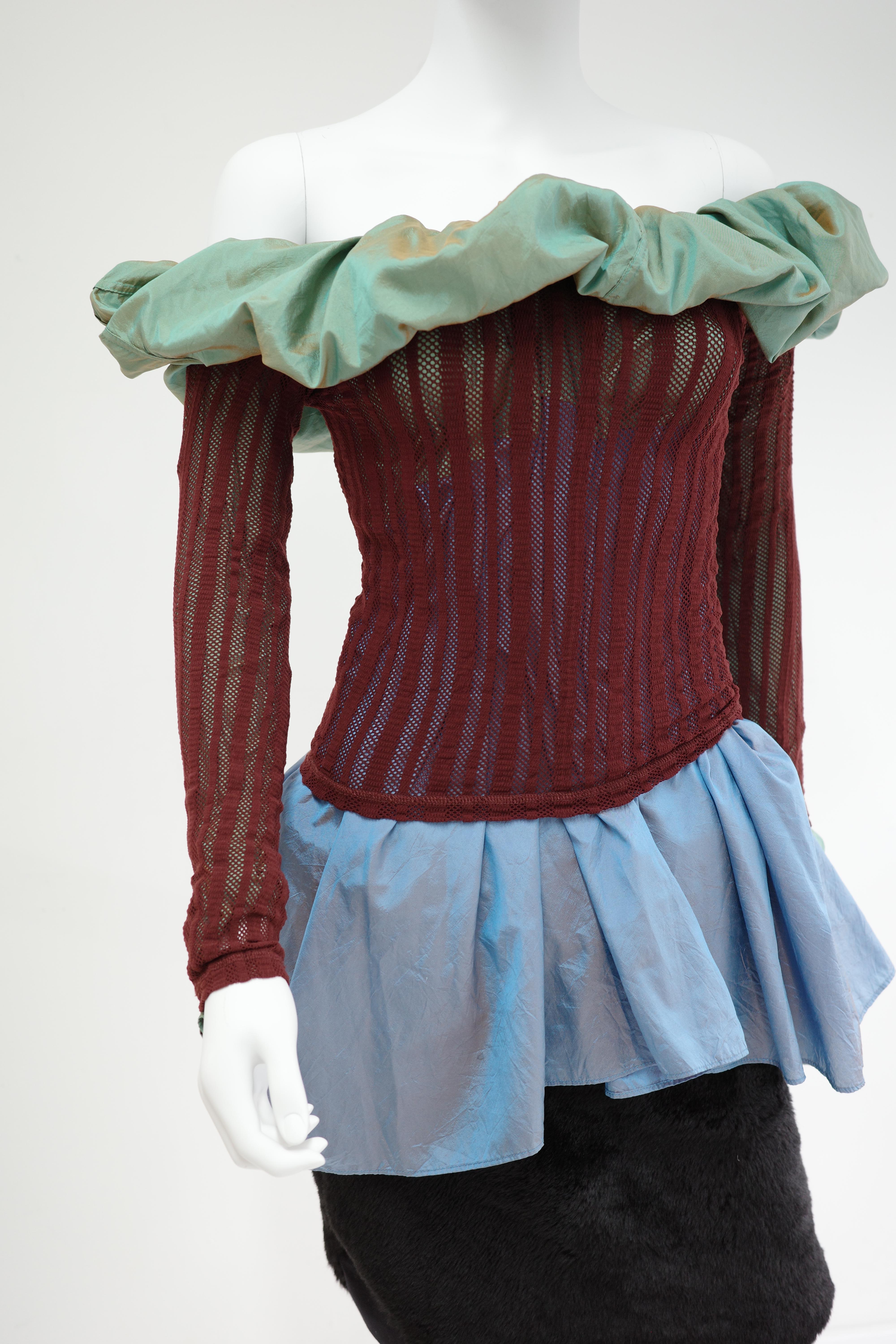 Jean Paul Gaultier Spring/Summer 2001 Taffeta Top For Sale at 1stDibs