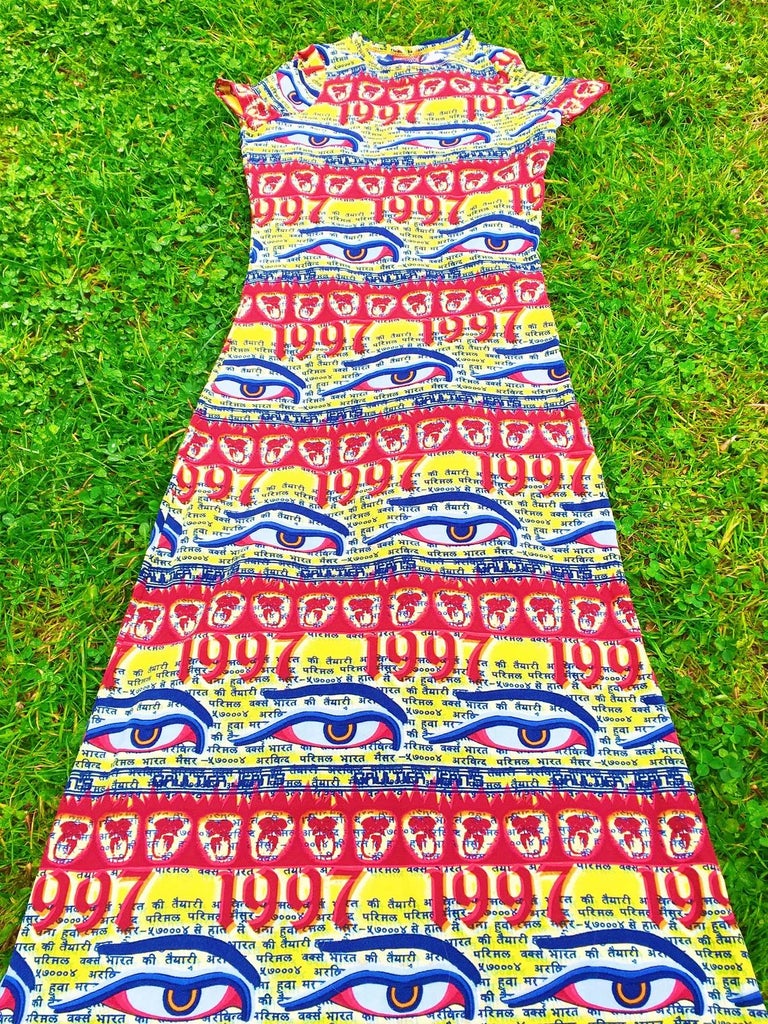 Jean Paul Gaultier Tibet Tibetan 1997 Buddha Eyes Egypt Tattoo Optical ...