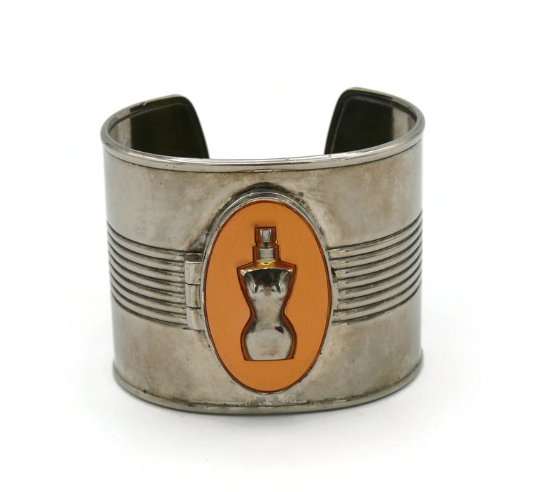 JEAN PAUL GAULTIER Vintage Iconic Tin Can Cuff Bracelet For Sale at 1stDibs