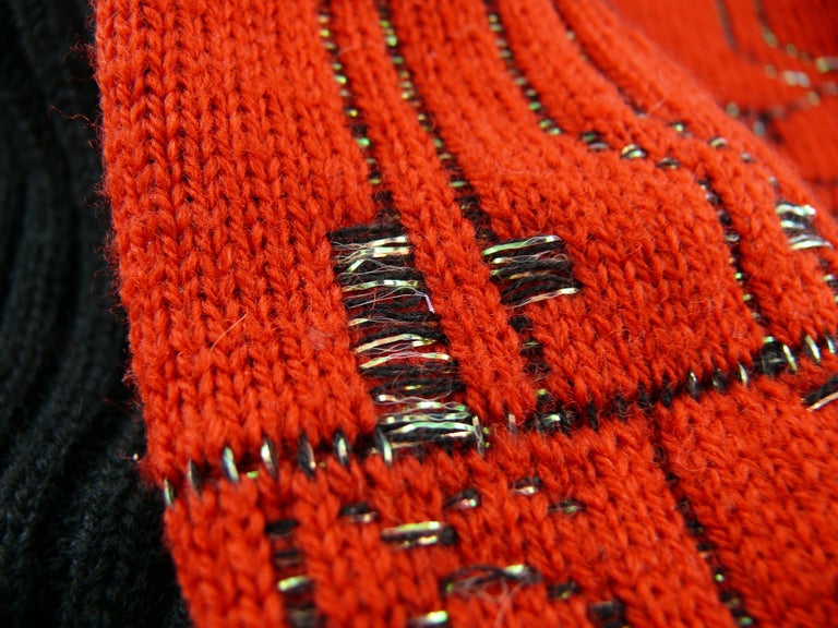 Jean Paul Gaultier Vintage Knit Circuit Board Sweater For Sale at ...