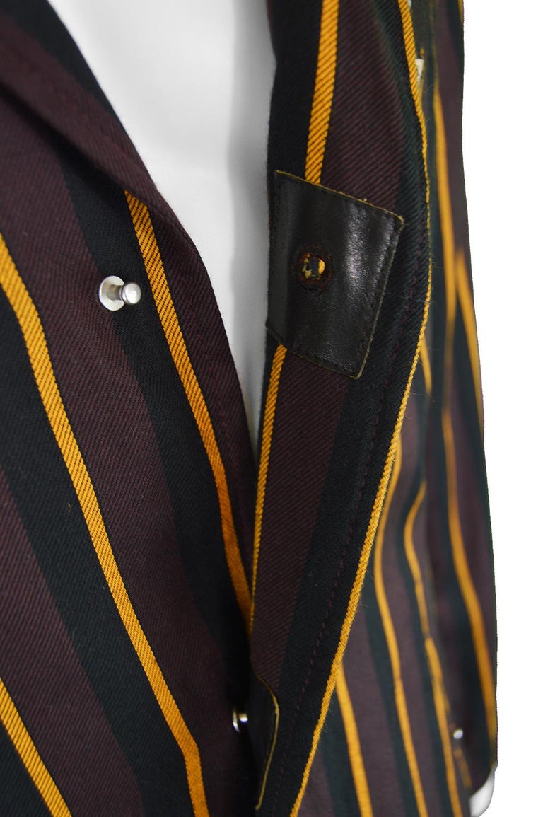 Jean Paul Gaultier Vintage Men's Wool and Cotton Stripe Embroidered ...