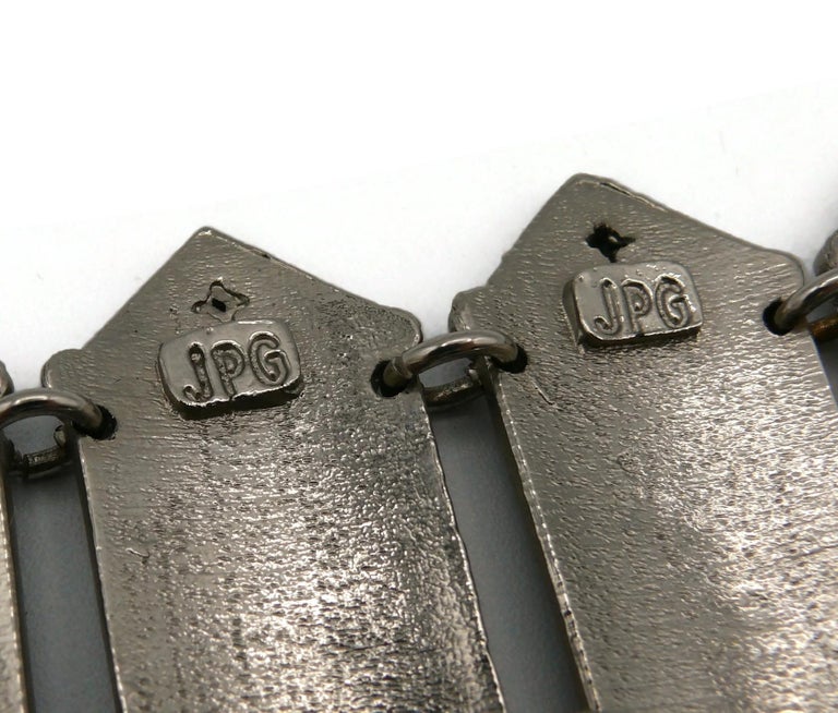 JEAN PAUL GAULTIER Vintage Rubis Paris Enamel Cuff Bracelet For Sale at ...