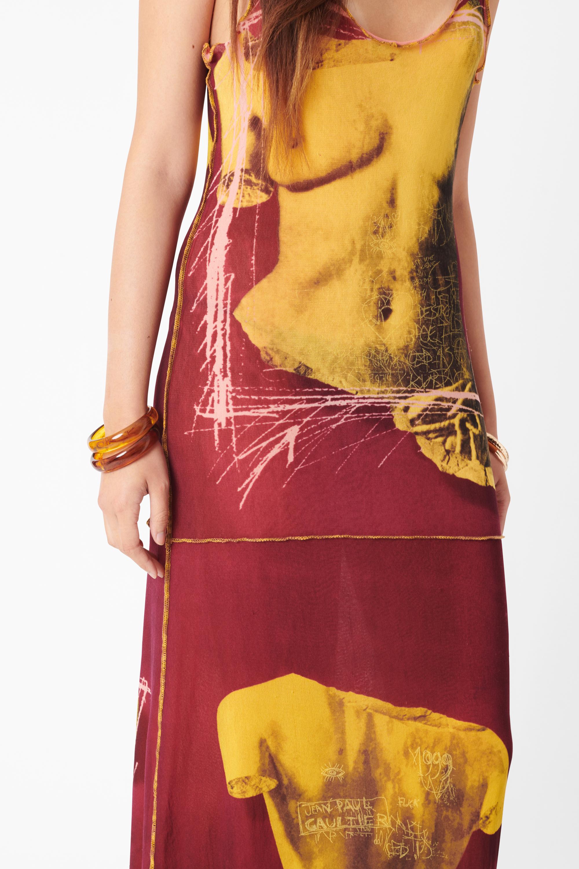 Jean Paul Gaultier Vintage S/S 1999 Venus De Milo Mesh Dress For Sale ...
