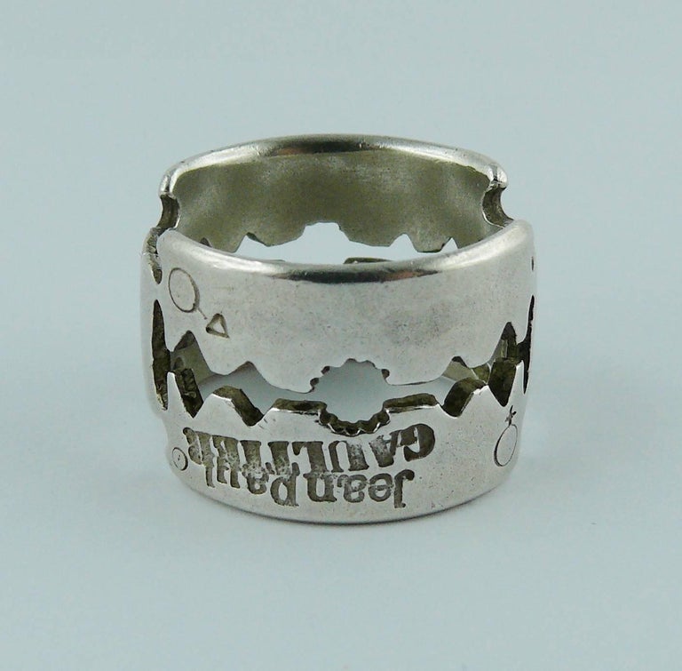 Jean Paul Gaultier Vintage Sterling Silver Razor Blade Ring at 1stDibs ...