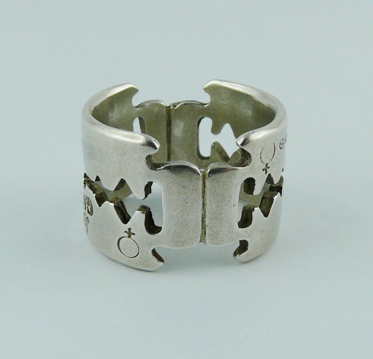 Jean Paul Gaultier Vintage Sterling Silver Razor Blade Ring at 1stDibs ...