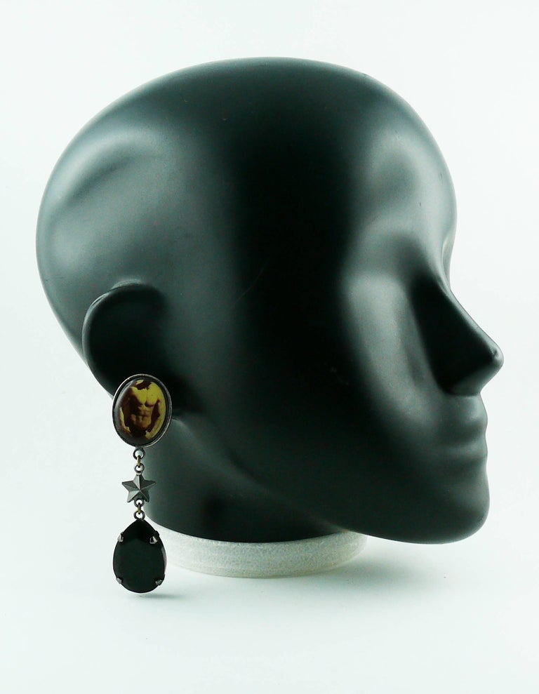 Jean Paul Gaultier Vintage Torso Print Dangling Earrings at 1stDibs ...