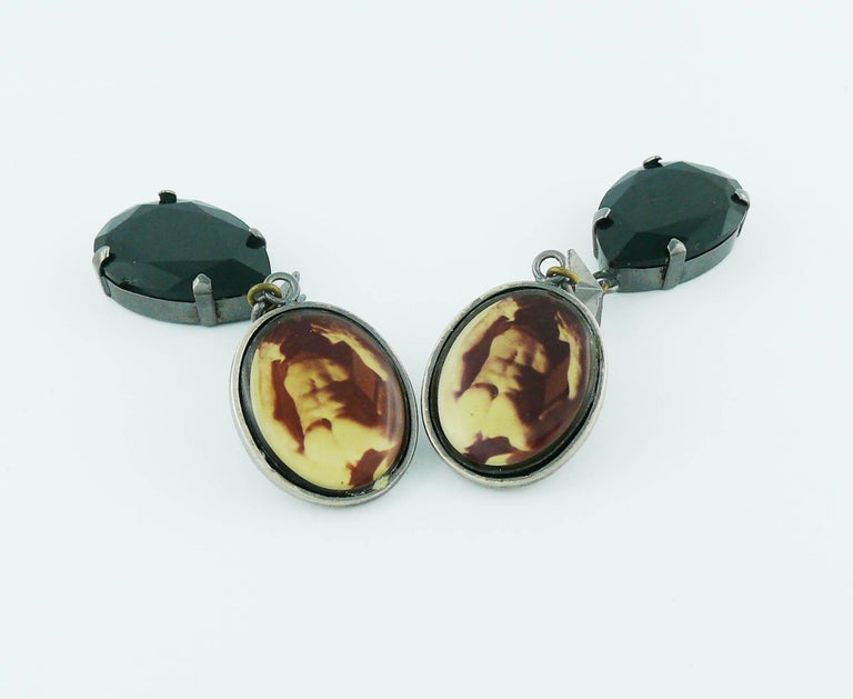 Jean Paul Gaultier Vintage Torso Print Dangling Earrings at 1stDibs ...