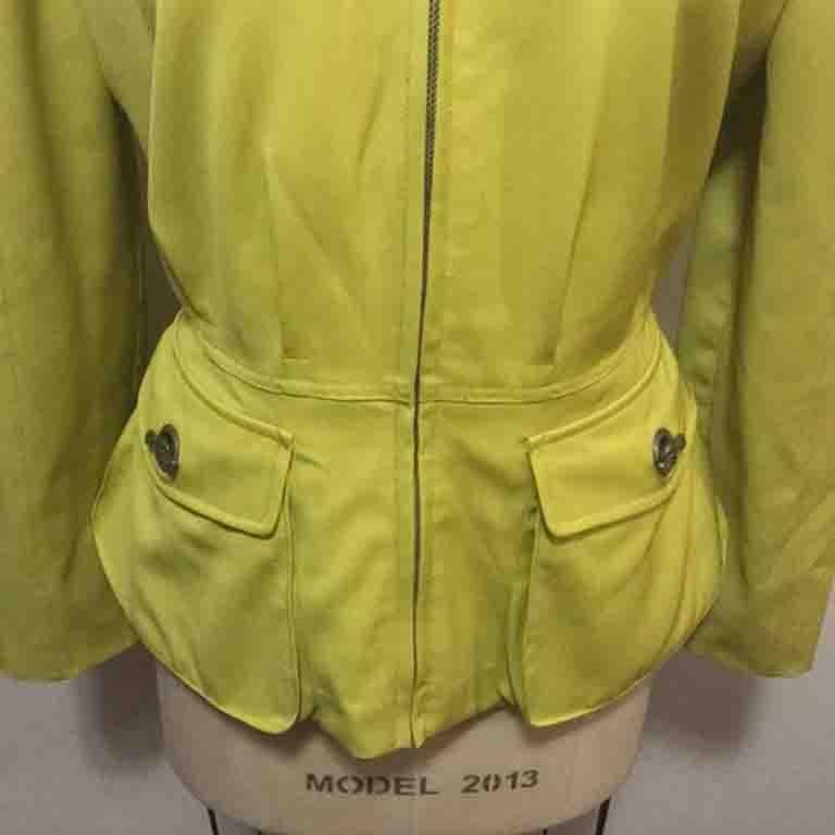 jean-Paul Gaultier Vintage Yellow Chartreuse Blazer For Sale at 1stDibs