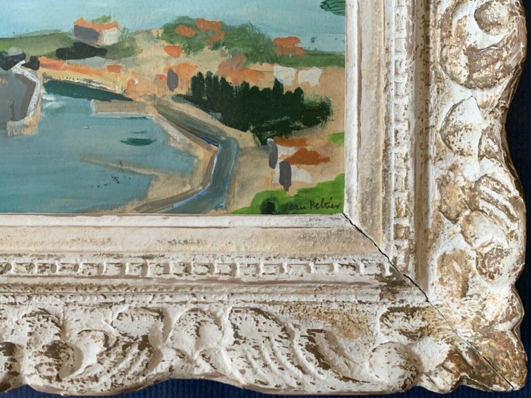 Jean Peltier - 1940's SIGNED FRENCH IMPRESSIONIST OIL - BEAULIEU SUR ...