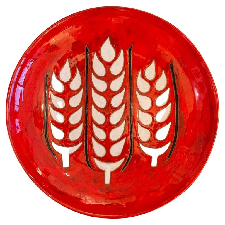 Jean Picart Le Doux, Ceramic Plate, France, circa 1950 For Sale at 1stDibs
