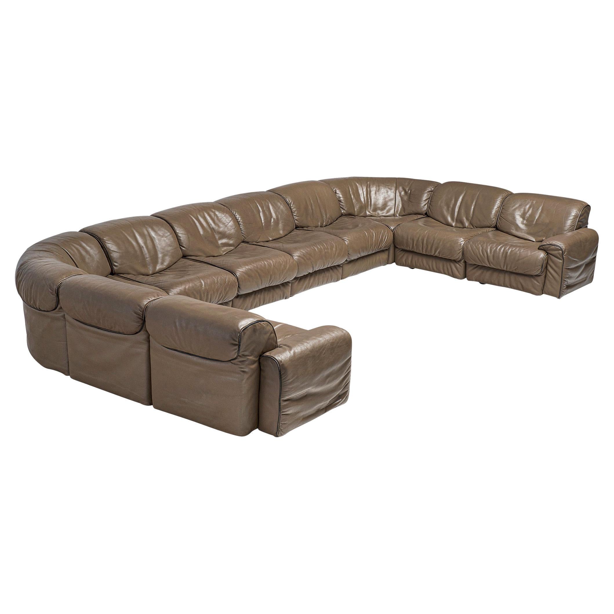 Jean-Pierre Audebert for Jori Modular Sofa in Leather For Sale at ...