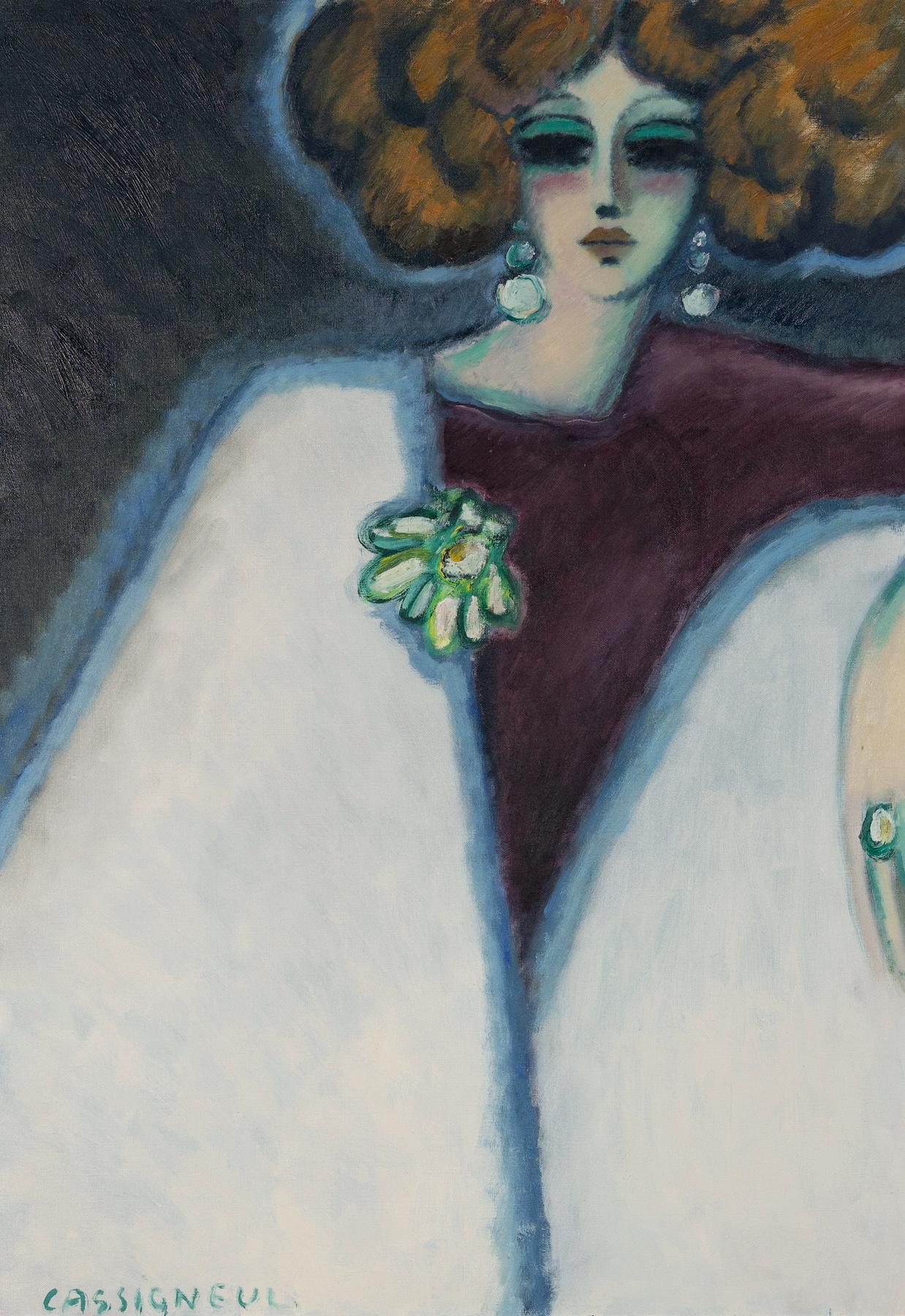 Jean-Pierre Cassigneul - Modern Fauvist Portrait of a Woman by ...