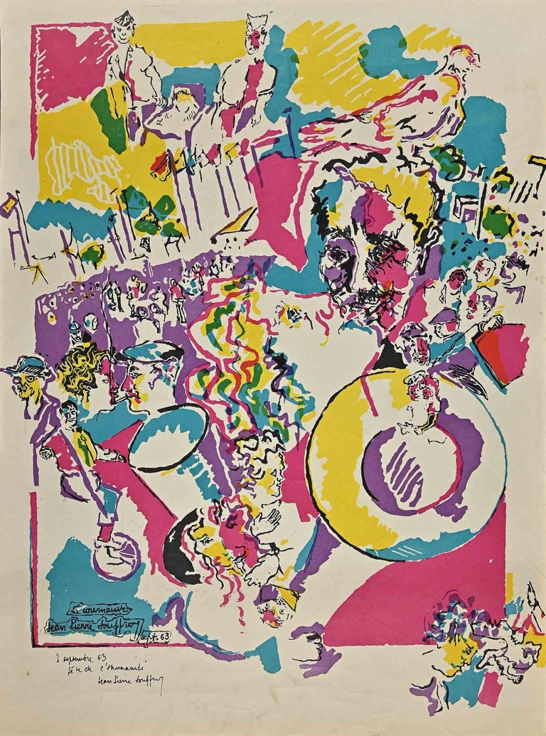 Jean-Pierre Jouffroy - Composition - Lithograph by Jean-Pierre Jouffroy ...