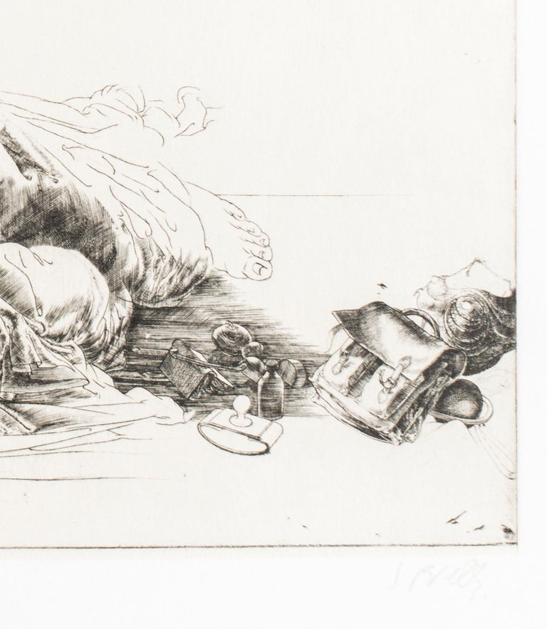 Jean Pierre Velly - Femme Allongée / Lying Woman - Original Etching and ...