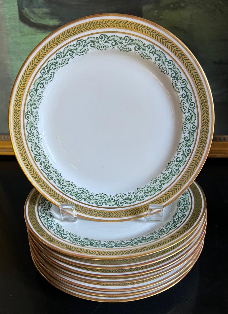 Jean Pouyat Limoges Salad / Dessert Plates-Set of 8, circa 1890s For ...