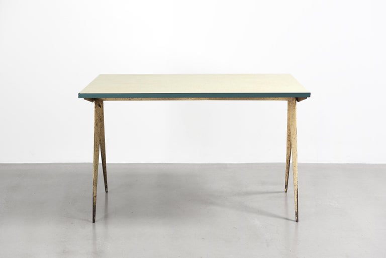 Jean Prouvé, Cafétéria N°512 Table, a.k.a 'Compas' Table, 1953 For Sale ...