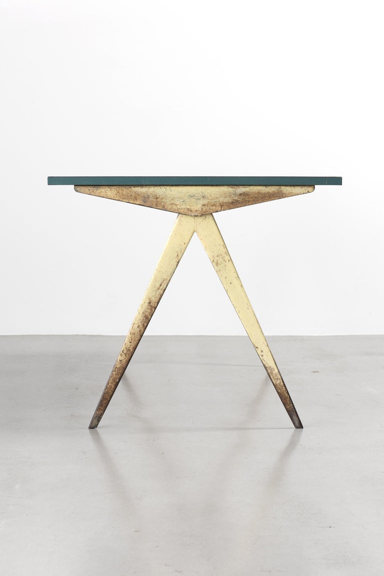 Jean Prouvé, Cafétéria N°512 Table, a.k.a 'Compas' Table, 1953 For Sale ...