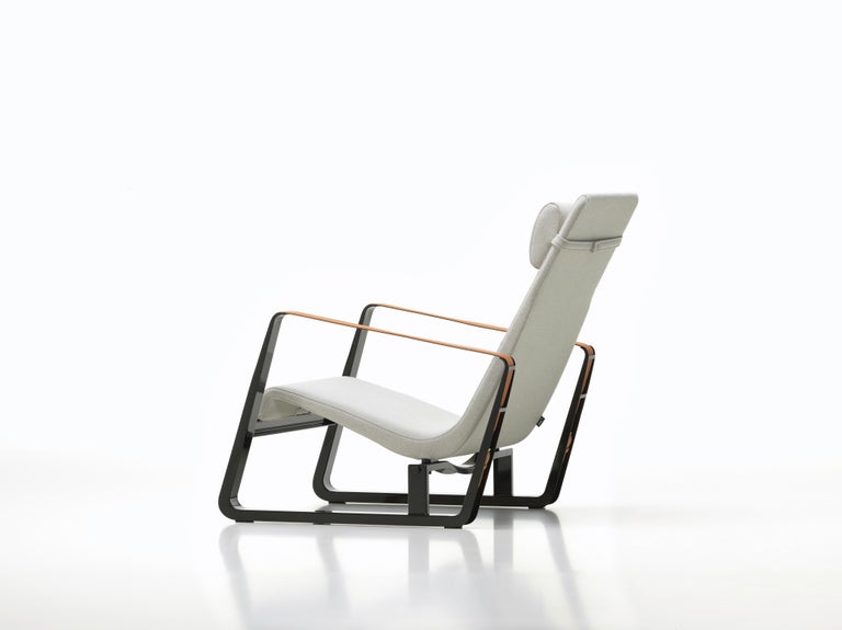 Jean Prouvé Cité Lounge Chair in Light Gray and Black for Vitra For ...