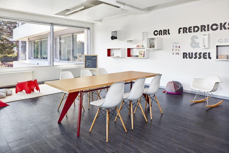 Jean Prouvé EM Table in Wood and Steel by Vitra For Sale at 1stDibs