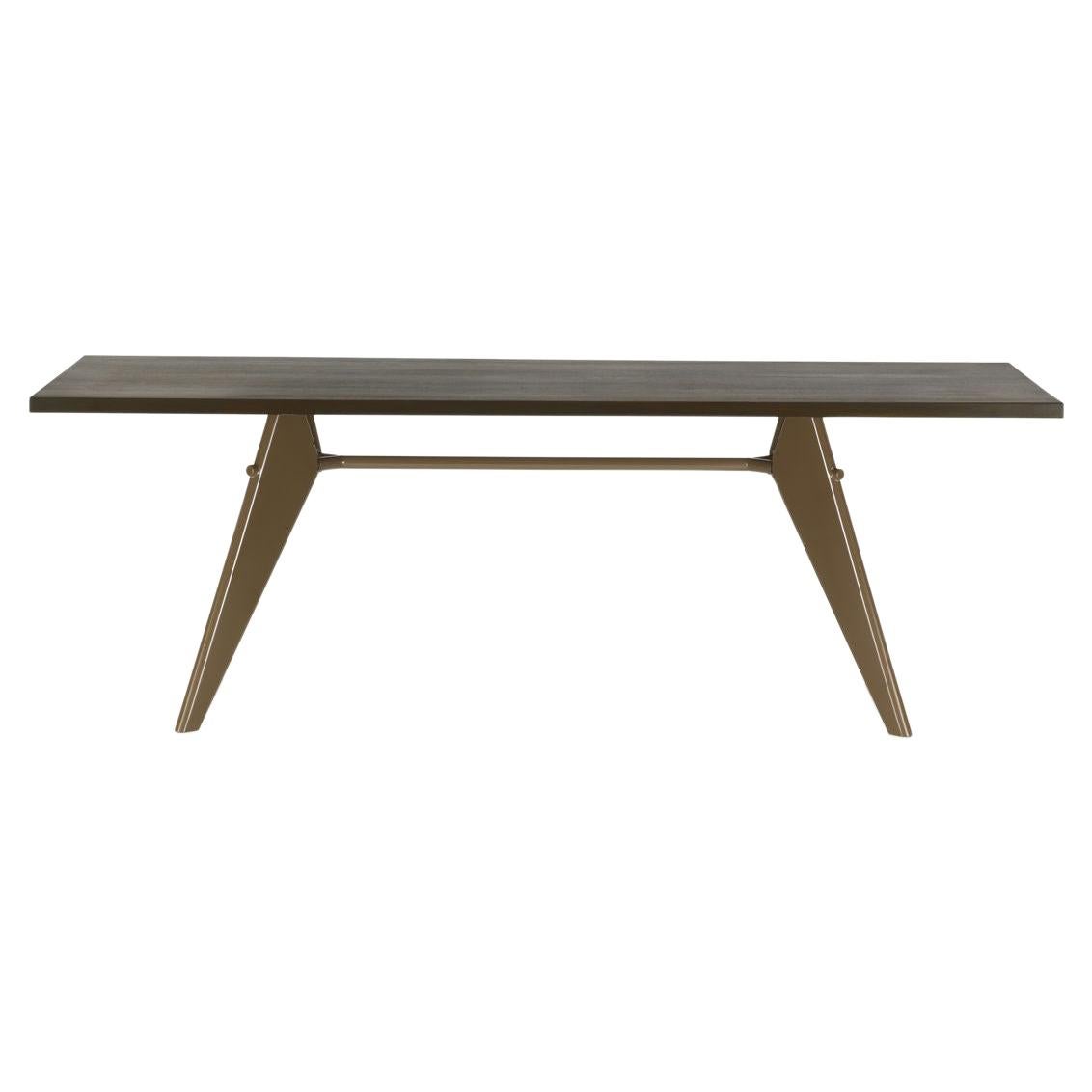 Jean Prouvé EM Table in Wood and Steel by Vitra For Sale at 1stDibs