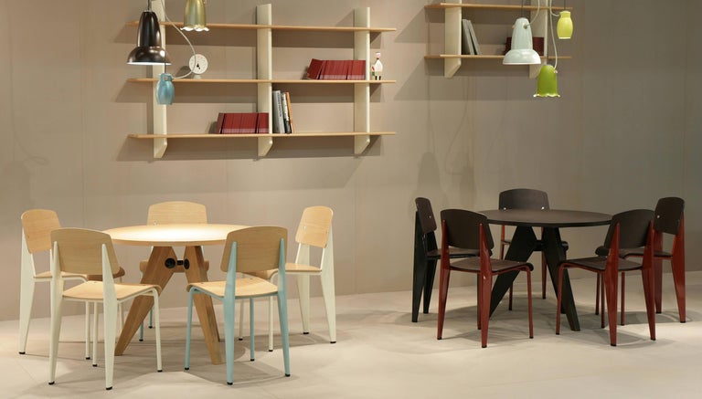 Jean Prouvé Guéridon Dining Table in Walnut for Vitra For Sale at 1stDibs