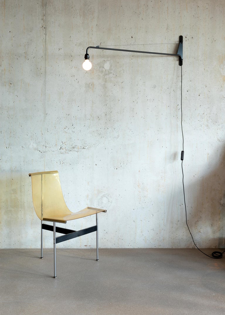Jean Prouvé Petit Potence Black Wall Lamp by Vitra at 1stDibs