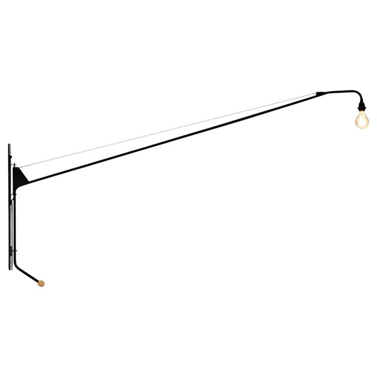 Jean Prouvé Potence Black Large Wall Lamp by Vitra For Sale at 1stDibs