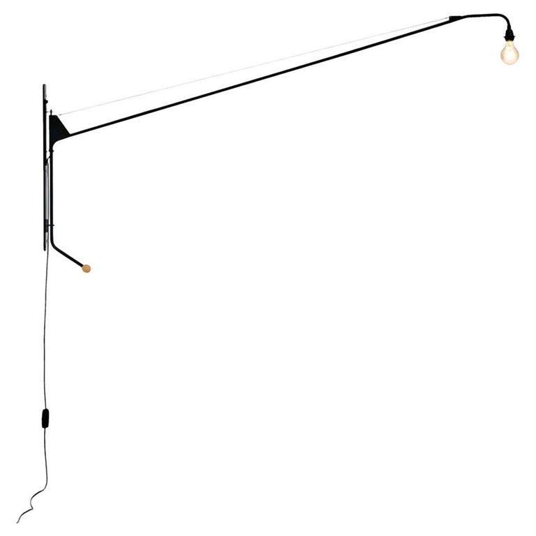 Jean Prouvé Potence Black Wall Lamp by Vitra For Sale at 1stDibs