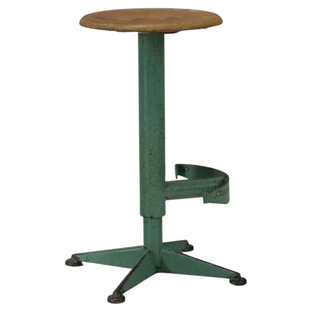 Jean Prouvé Tabouret Solvay Stool in American Walnut by Vitra at ...